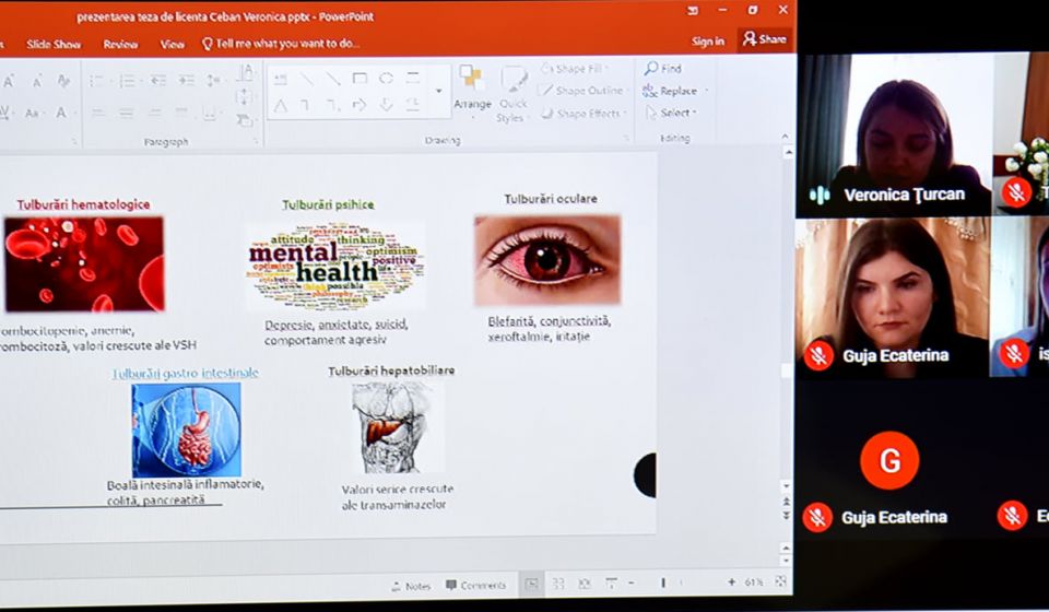 Susținerea tezelor de licență în regim on-line la USMF „Nicolae ...